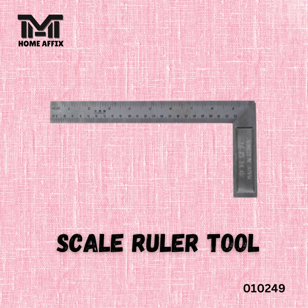 Steel carpenter Square Scale Ruler Tool / TRY SQUARE / PEMBARIS BESI L ...
