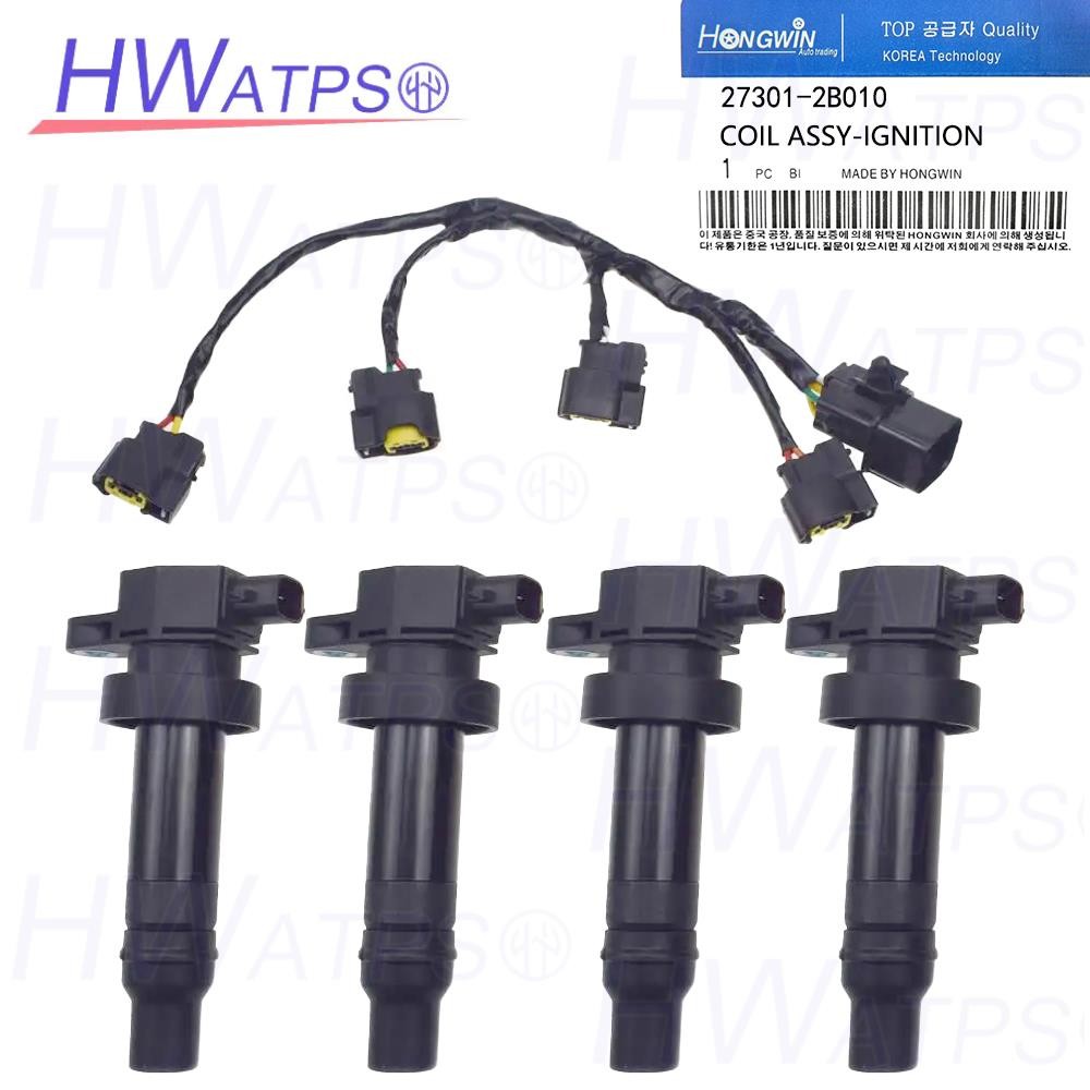 27301-2B010 Ignition Coil With Connector Wire Plug For Hyundai Elantra ...