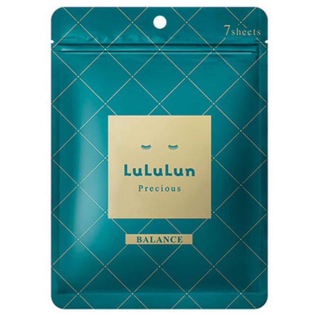 Lululun Precious Green (Balance) Face Mask 7 pieces | Shopee Malaysia