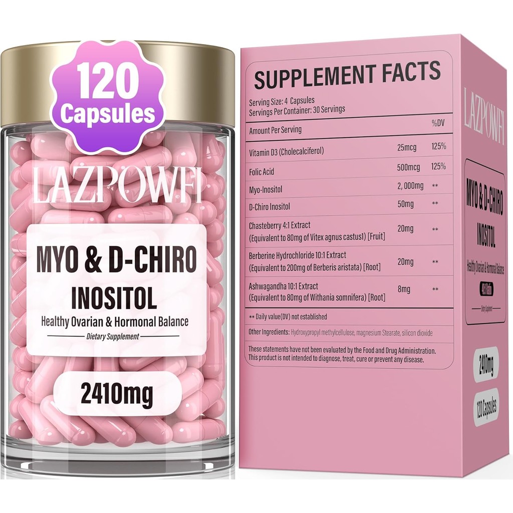 Inositol Supplement - Myo-Inositol and D-Chiro Inositol Plus ...