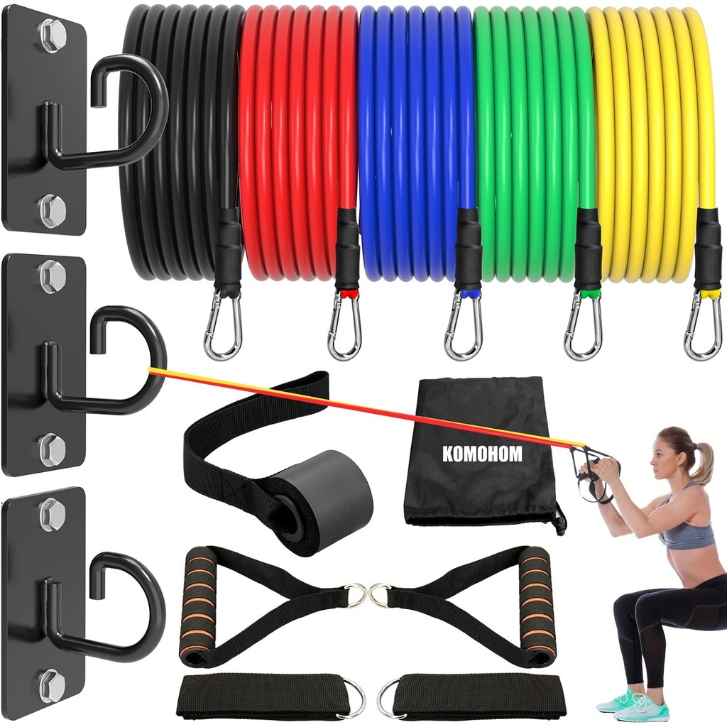 (3PCS) Wall Mount Workout Anchors,Resistance Band Wall Anchor,Space ...