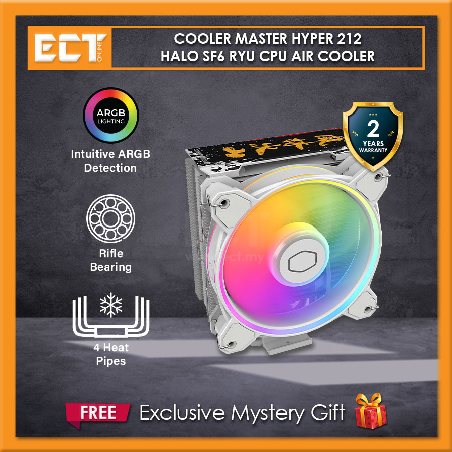 Cooler Master Hyper 212 Halo SF6 Ryu CPU Air Cooler | Shopee Malaysia