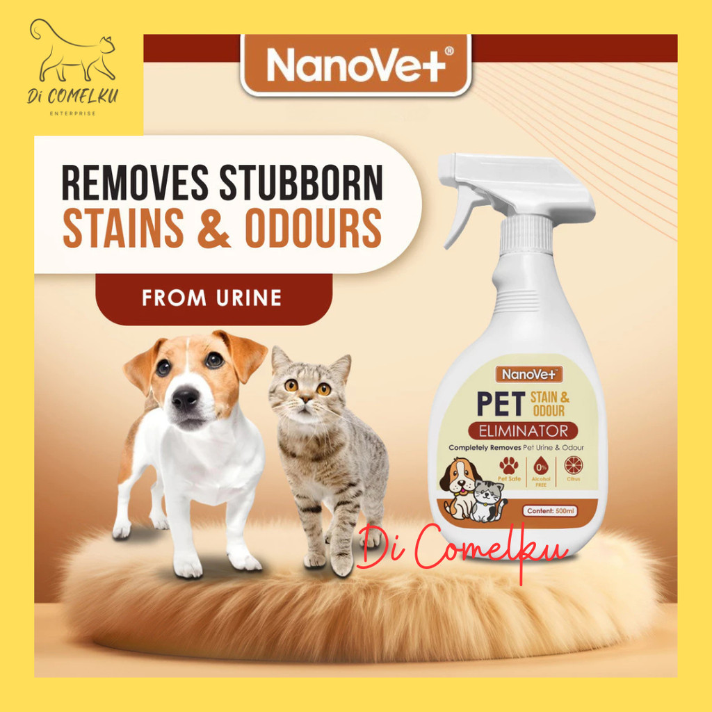 (500ml) Nanovet® Pet Stain Urine and Odour Eliminator for Cat and Dog ...