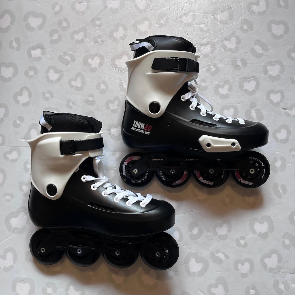 POWERSLIDE - Zoom Pro Black 80 Urban Inline Skates (43-44 / USED ...