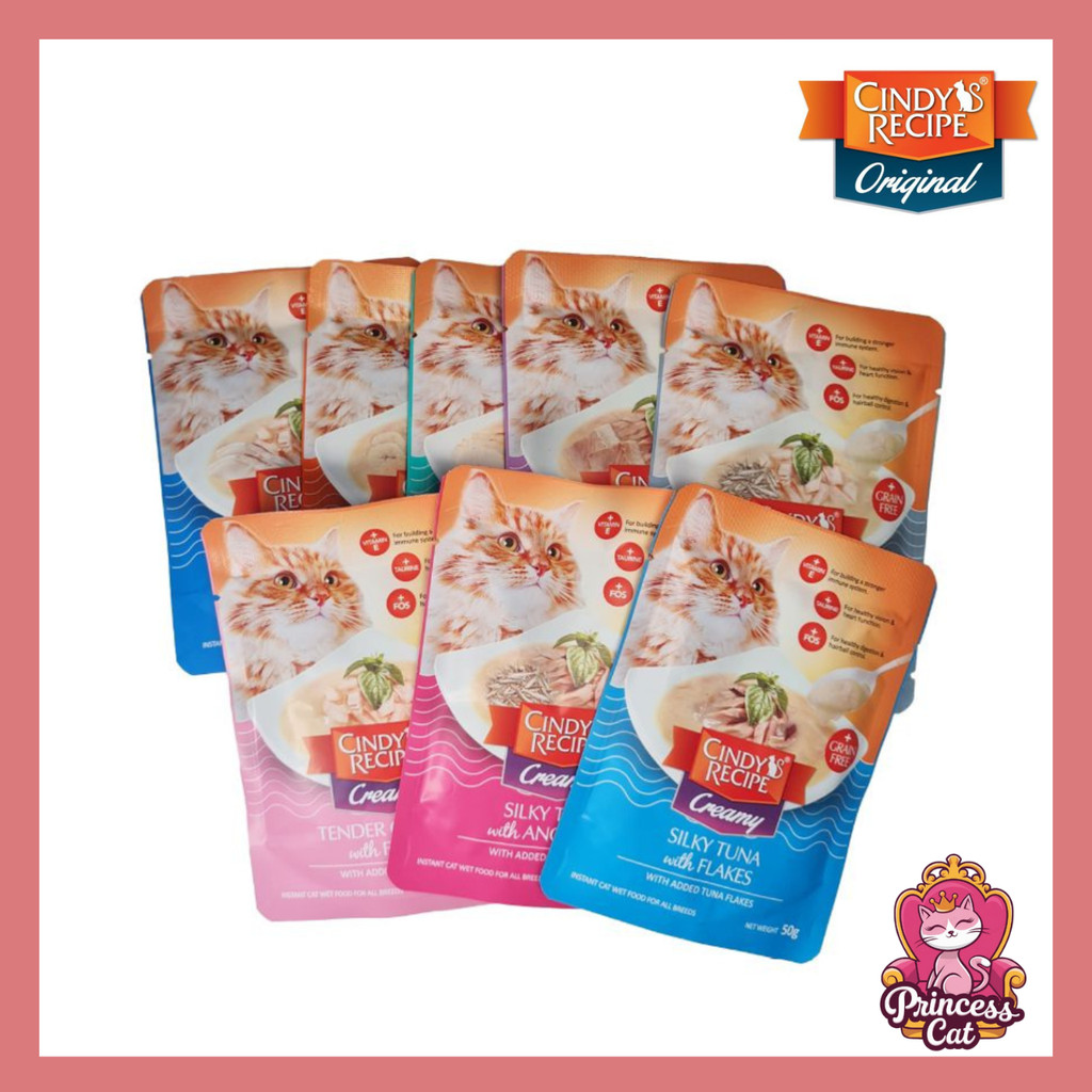 Cindy's Recipe Creamy Pouch 50G / Wet Food | Shopee Malaysia
