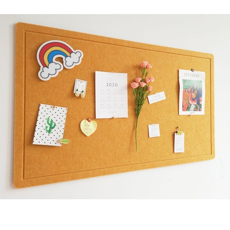 [8mm Thickness Felt Board] Self-Adhesive Cork Board Wall Stickers Photo ...