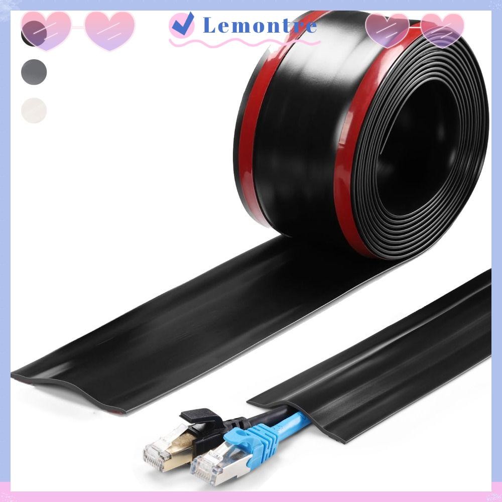 LEMONTRE Floor Cable Cover, PVC 1m Wall Wire Concealer, High Quality ...