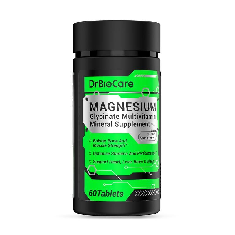 DrBioCare Men's multivitamins Magnesium Glycinate, Contains Ashwagandha ...
