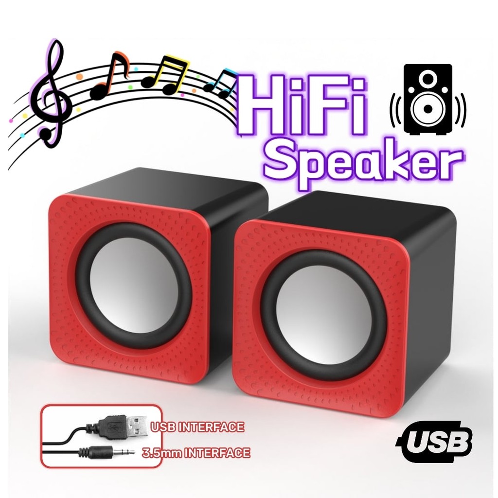 Portable Mini Audio Bass USB Wired Speaker Music Stereo for Laptop PC ...