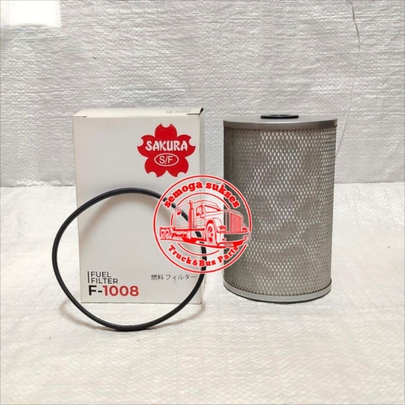 Fuel Filter F-1008 Lower Diesel Filter FUSO PS190 6D14 6D15 6D16 SAKURA ...