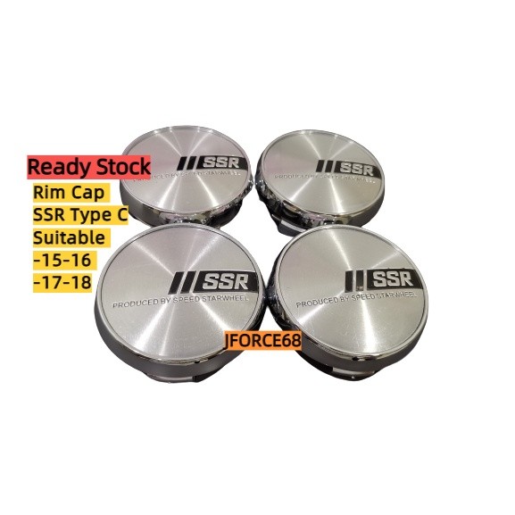 Style Cars SSR Type C Cap(Clip 63mm) 1set(4pc)/Rim Cap SSR Type F/Wheel ...