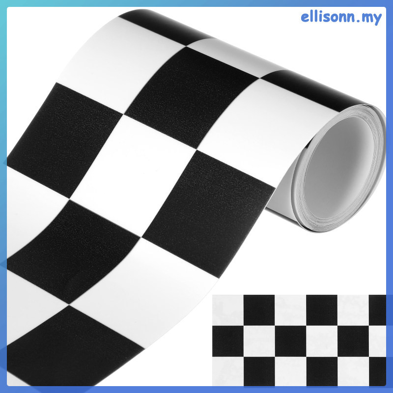 1 Roll Bulletin Board Border Checkered Wall Sticker Skirting Line Decal ...