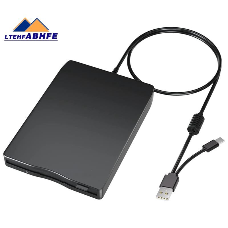 USB Floppy Disk Reader Floppy Disk Drive Dual Interface External USB C ...
