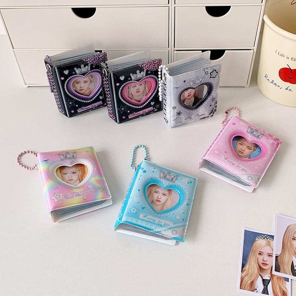 2 inch Photo Album 16 Pockets Photo Storage with Keychain Mini Photo ...