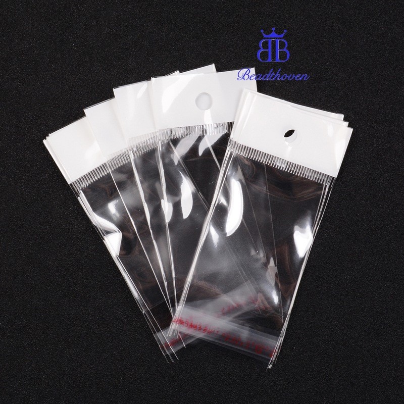 200pcs Clear Cellophane Bags Transparent Opp bag Packing Plastic Bags ...