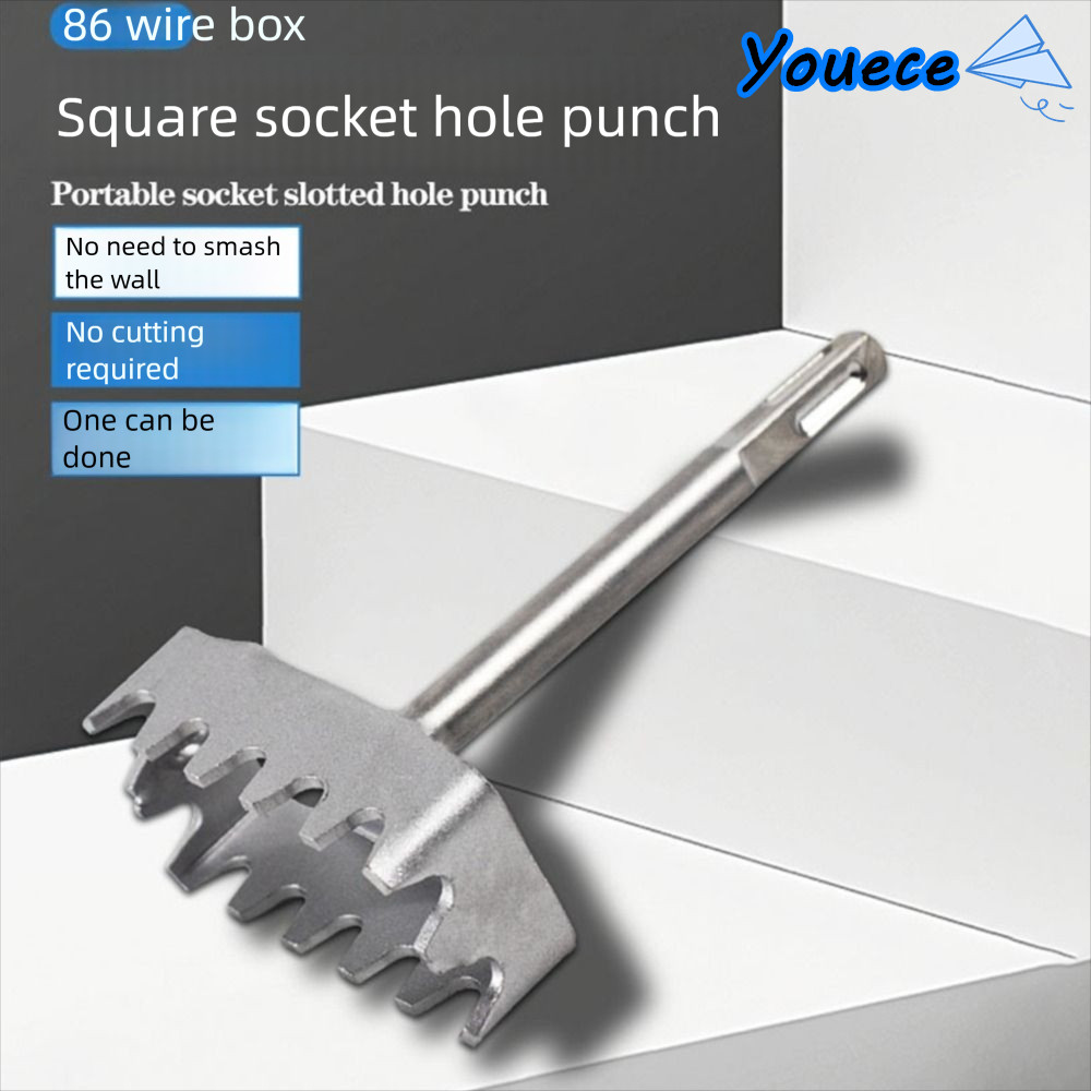 YOUECE Square Hole Punch, Rectangle Slot Tool Portable Square Hole ...