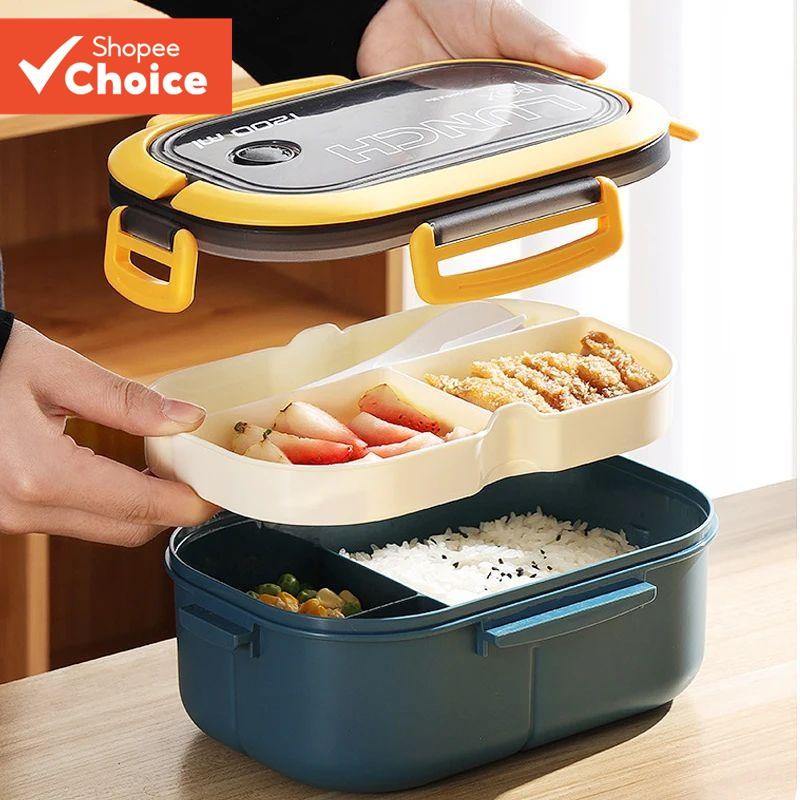 Single Double-layer Lunch Box Portable Compartment Fruit Food Box ...