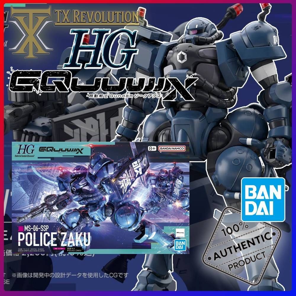 HG 1/144 POLICE ZAKU 軍警 Gundam GQuuuuuuX | Shopee Malaysia