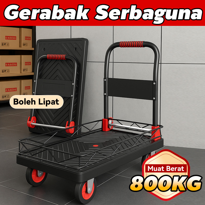 MOK Wheelbarrow Carrying Capacity 800KG With High Fence Silent Wheels ...