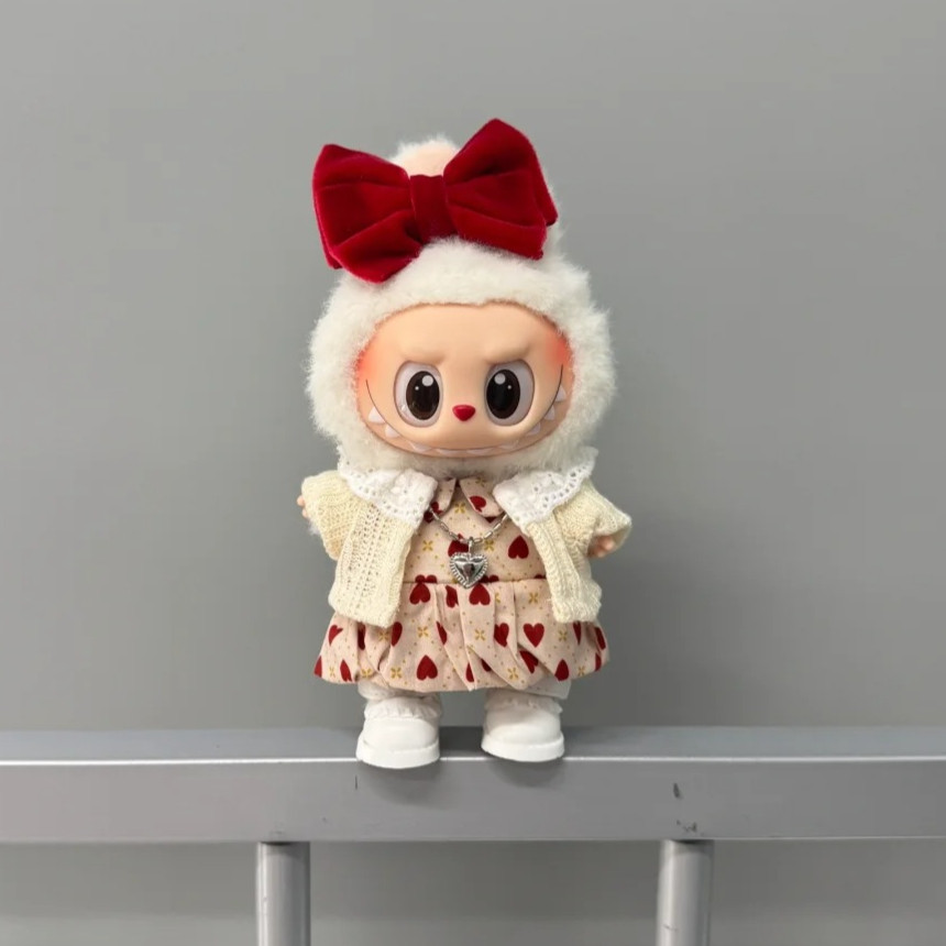 (Cloth Only) For 17 cm LABUBU v1/v2/v3 Plush Doll Generation 2 Spring ...