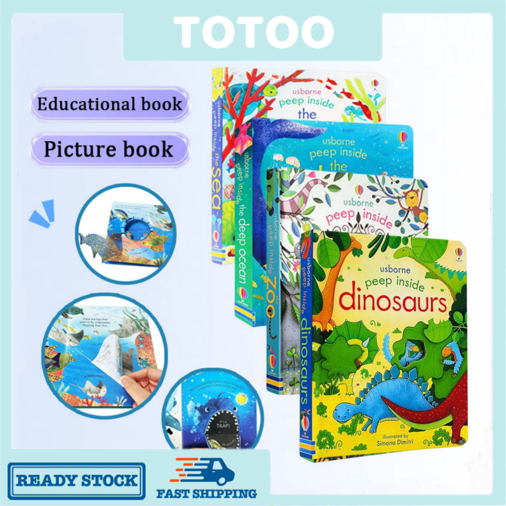 Usborne Peep Inside Book English Educational 3D Flap Picture Story ...