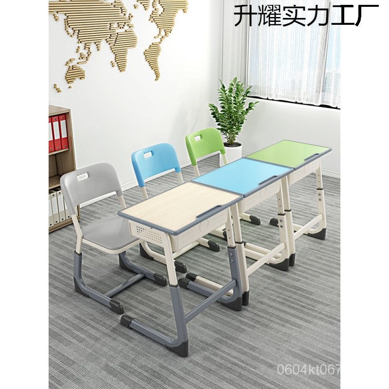 Desk Chair Double School Counseling Class Single Table Chair Learning ...