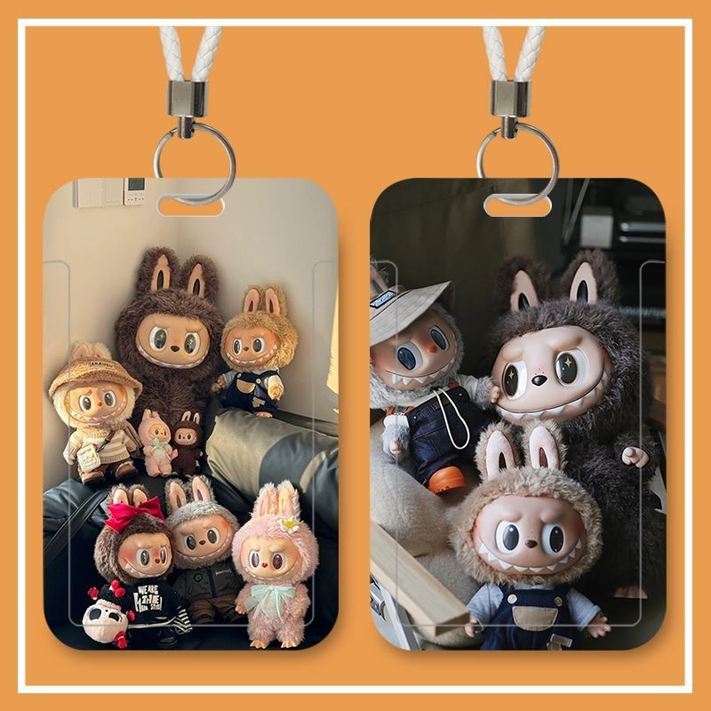 [LABUBU Card Holder] LABUBU Campus Slide Cover Student ID Card Campus ...