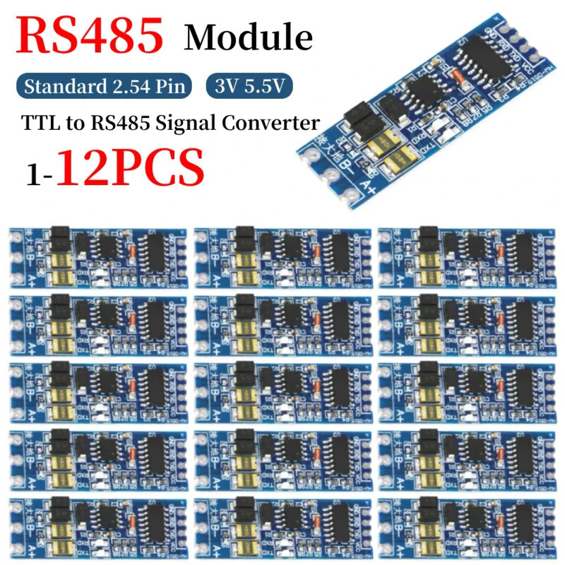 1-12PCS TTL To RS485 485 To Serial UART Level Mutual Conversion Hardware Automatic Control Power ...