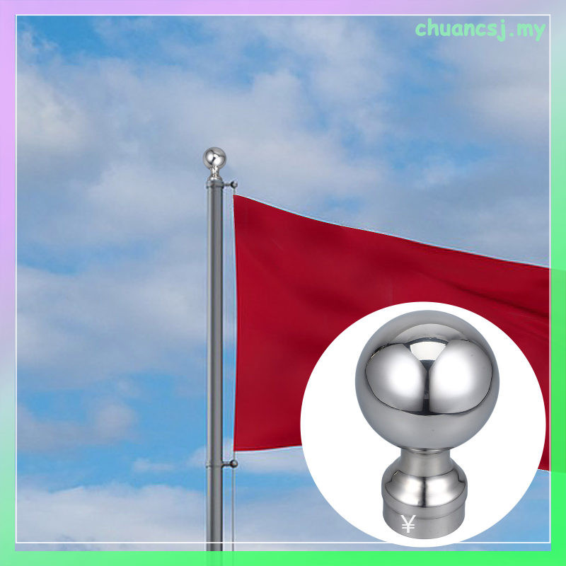 Stainless Steel Flag Pole Finials Handrail Post Cap Railing Metal Tops Topper chuancsj | Shopee ...