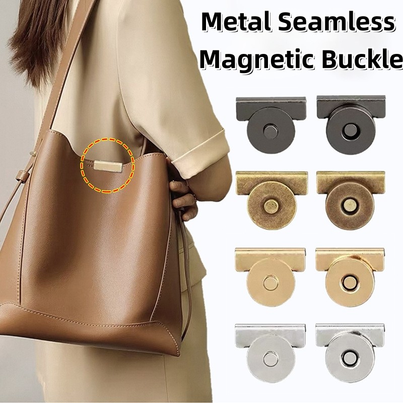 1/2Pairs Magnetic Buckle Fasteners Metal Buttons Seamless for Handbag ...