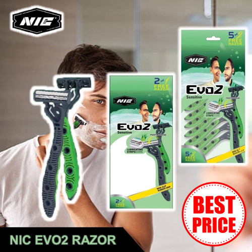 Sharp Twin Blade Disposable Razor for Men with Lubricating Strip - NIC ...