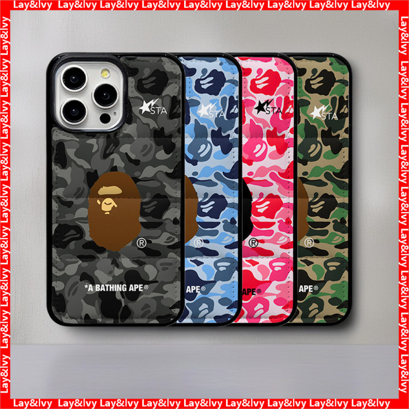 Street Classic BAPE Camouflage Ape-Man Down Jacket Phone Case Suitable ...