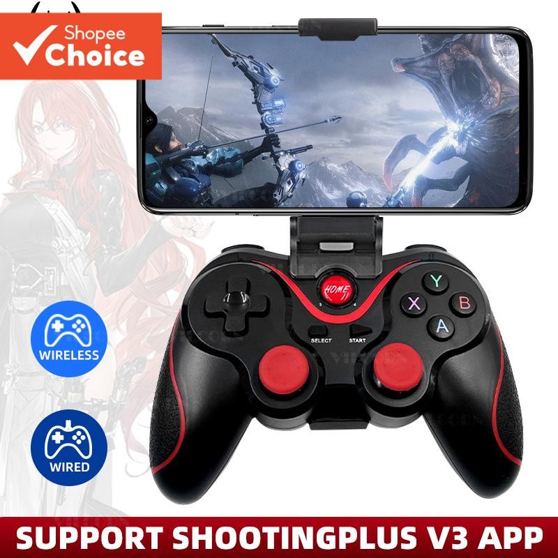 X3 Wireless Gamepad with OTG Adapter Ergonomic Joystick for Android ...