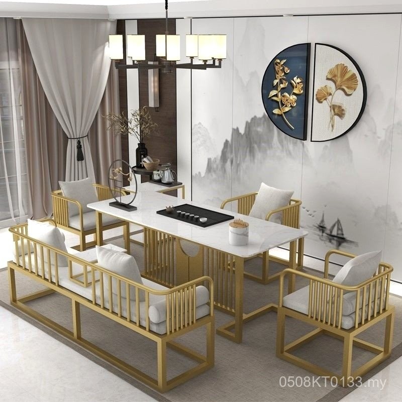 One Tea Set Iron Art Simple Tea Table Tea Table Chair Combination ...