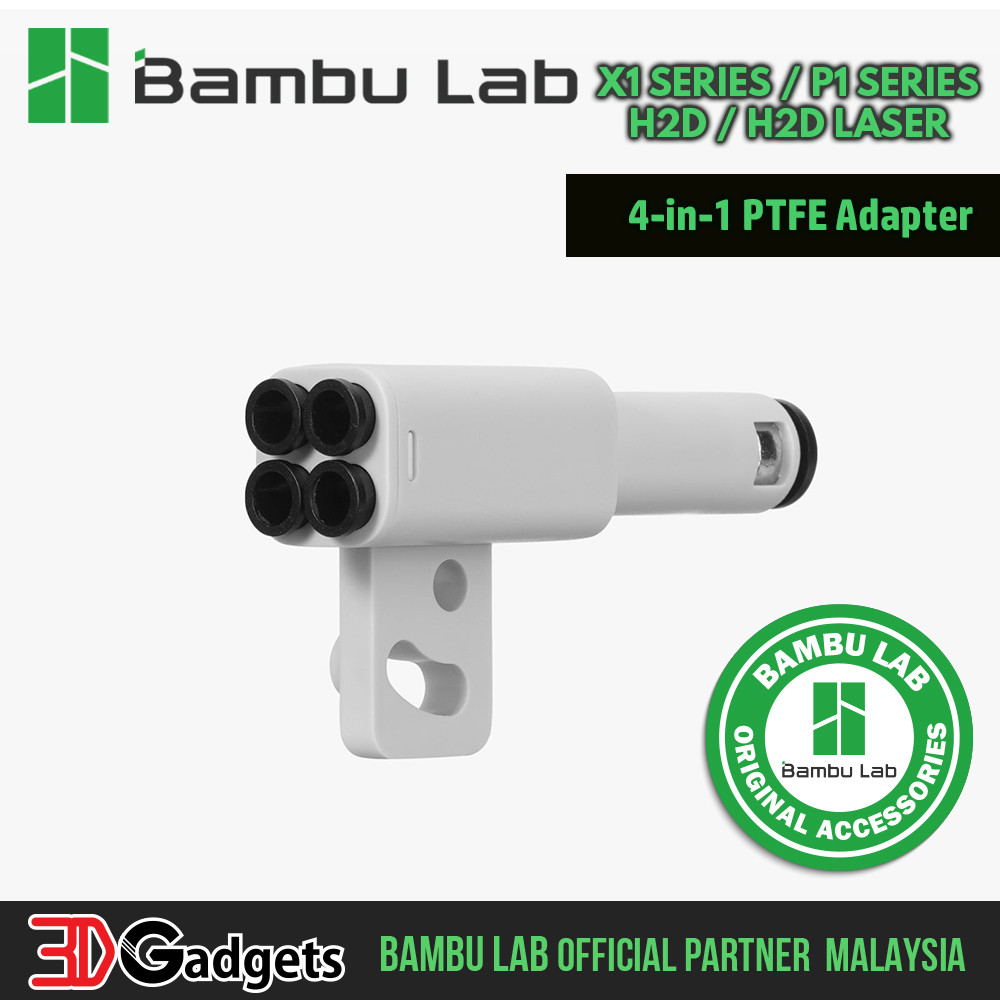 Bambu Lab 4-in-1 PTFE Adapter for X1 Series/P1 Series/H2D/H2D Laser FDM ...