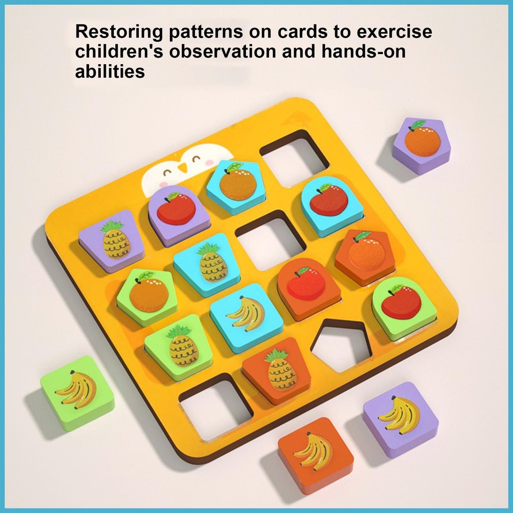 Shape Matching Game Versatile Shape Color Sorting Toys Matching Blocks ...