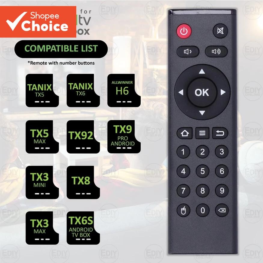 Universal Remote Control Replacement for Mini TV TX9 Pro Multiple ...