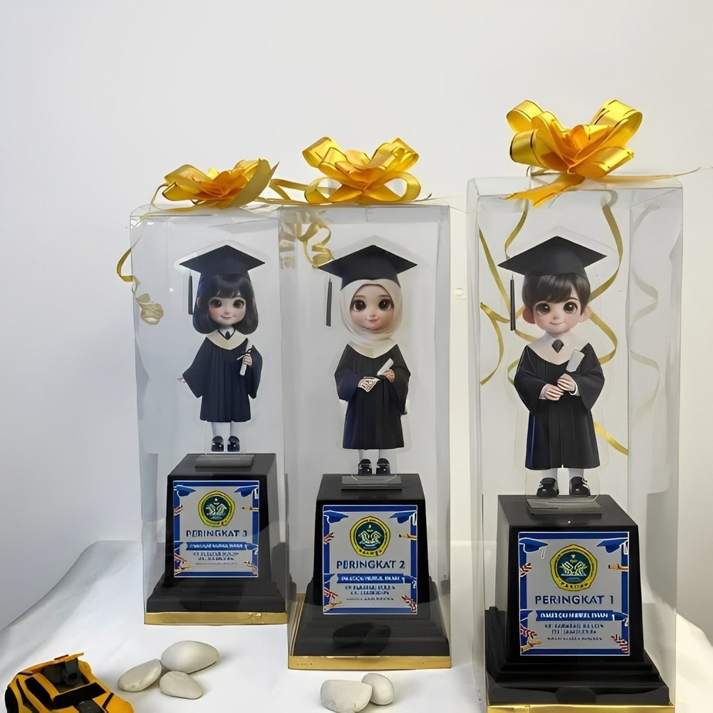10X10X25 Cup Mica Box for Graduation Doll Trophy Special Gift Doll size ...