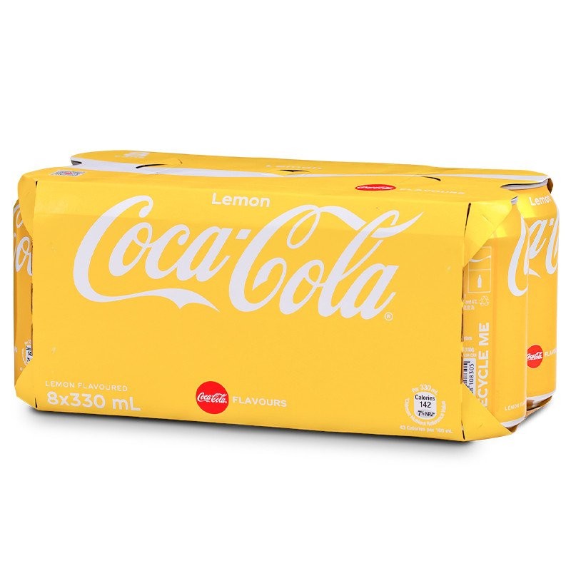 6-Pek/Versi Hong Kong Perisa Lemon Cola Diimport Tanpa Gula Tin Kuning ...