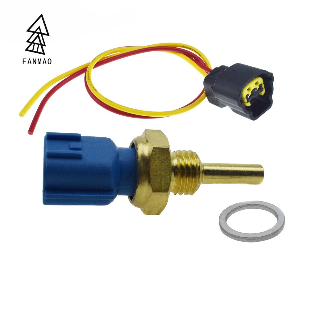 FANMAODZ New Coolant Temperature Sensor w/ Connector Plug Pigtail For ...