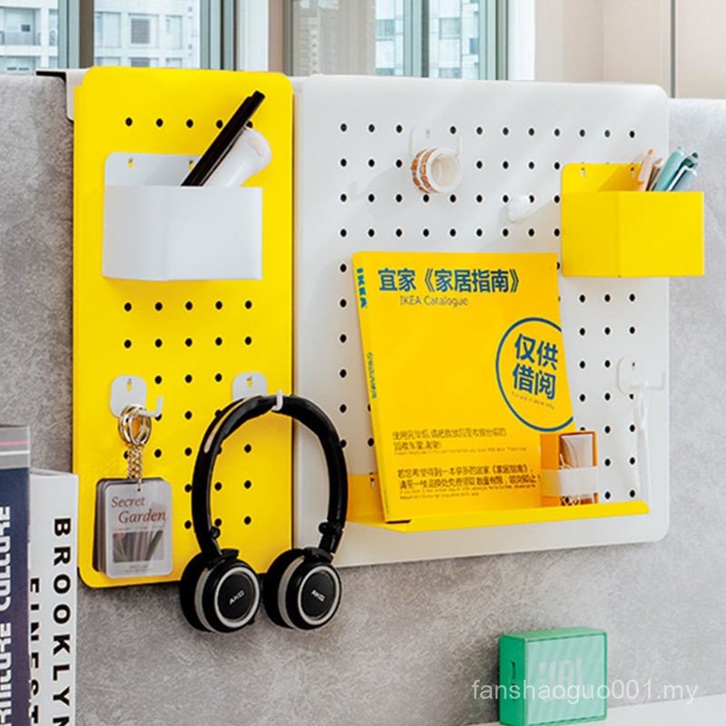 [Multiple Colors to Choose from] Desk Screen Partition Hanging Hole ...