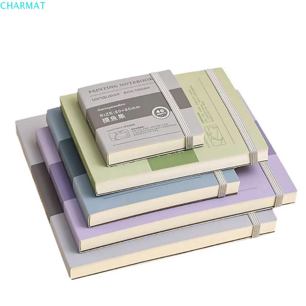 CHARMAT Sketchbook Handbook, Thick Paper Refillable Tearable Drawing ...