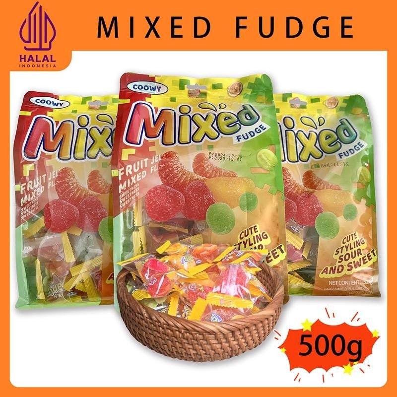 [Hot sale in Malaysia] Assorted fruit gummy candy 500g (Halal) Multi ...