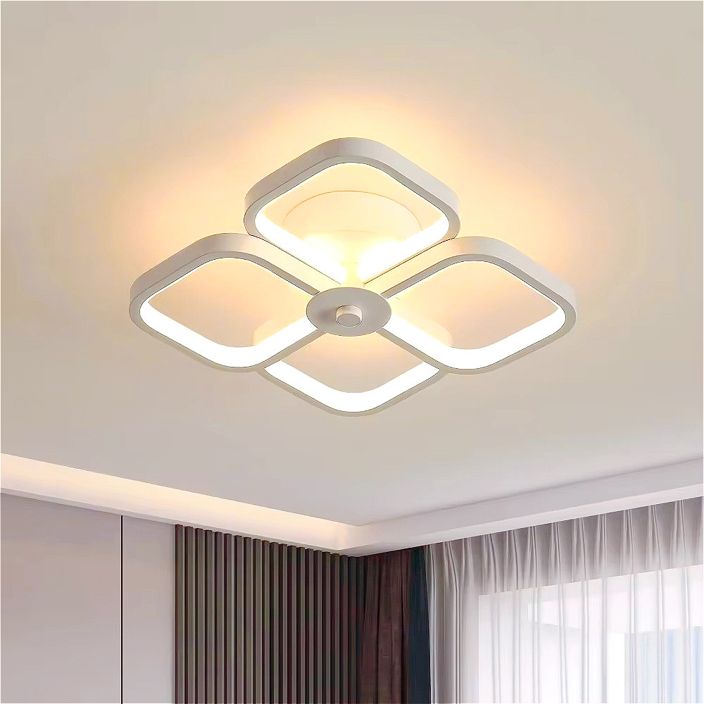 Minimalist Embedded Nordic Metal Square Rectangular Led Ceiling Light ...