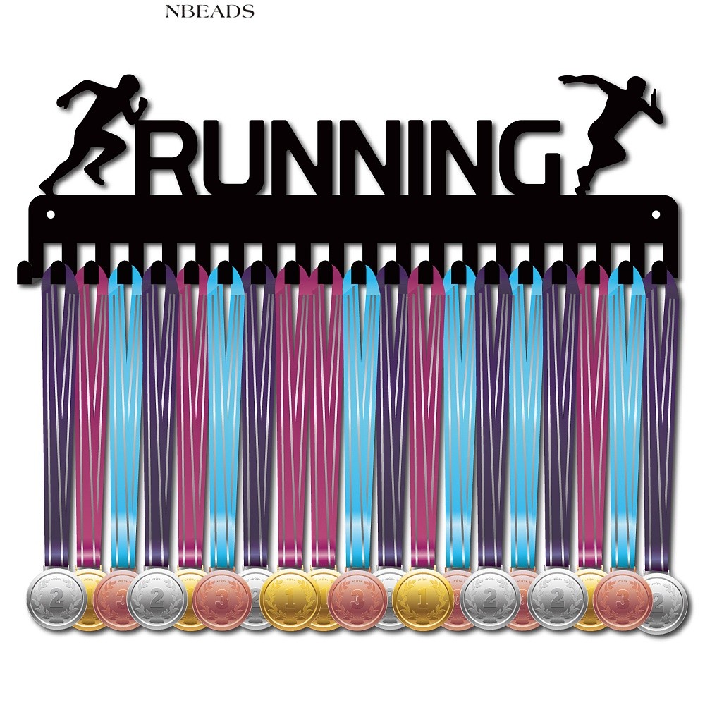 1Set Running Medal Holder Sport Medals Hanger Display with Hook Runner ...