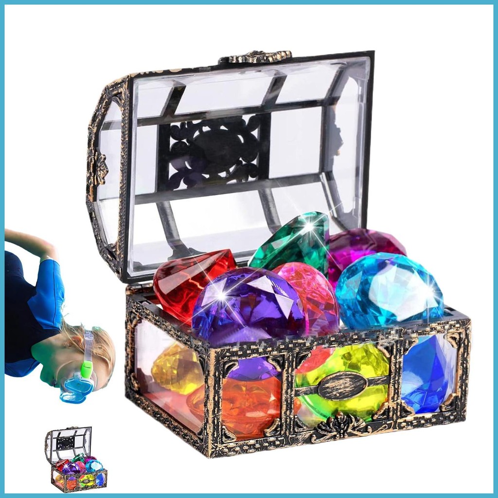 Dive Gem Pool Toy Colorful Pool Diving Jewels Underwater Gemstone Dive ...