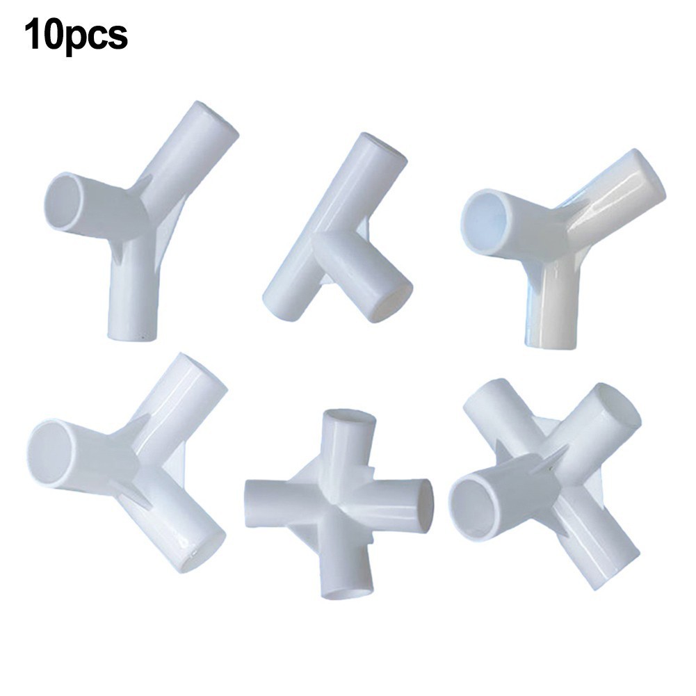 10pcs Camping Tent Pole Tee Connector Canopy Pole Tees Fixed Joints I.D ...