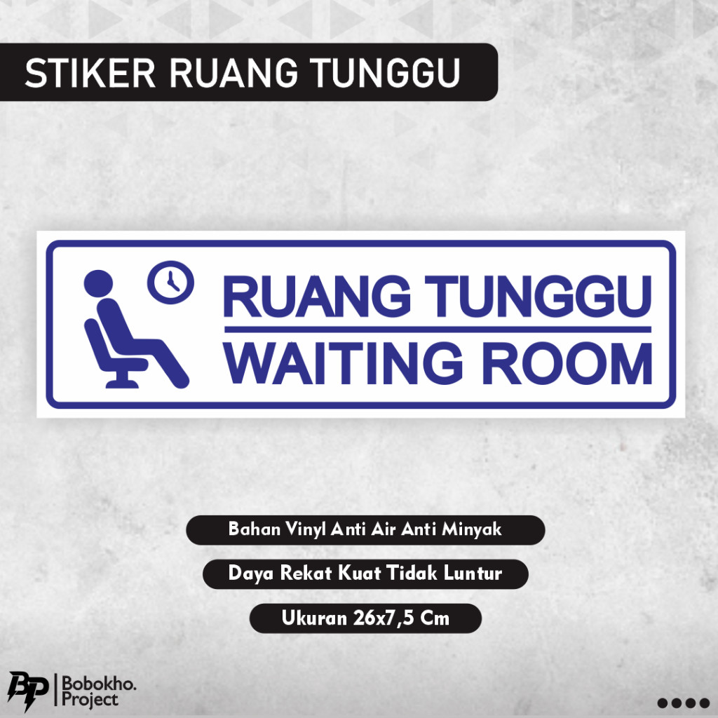 Sign Sticker Waiting Room / Waiting Room Sticker / Waiting Room Sticker ...