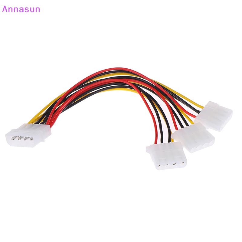 Annasun 4 Pin IDE 1-to-3 Molex IDE Female Power Supply Splitter ...