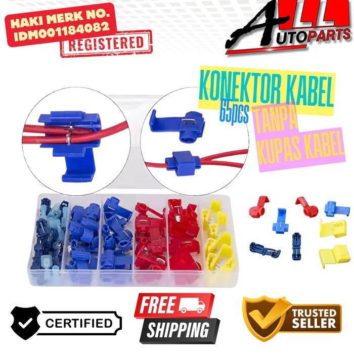 CRIMP SCOTCH LOCK CONNECTOR TERMINAL CONNECTED WITHOUT CABLE PEEL 65 ...